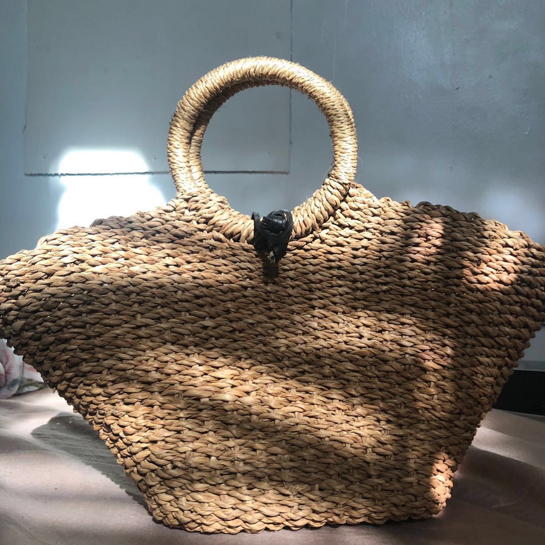 Abaca/abaka hand bag, Women's Fashion, Bags & Wallets, Beach Bags on ...