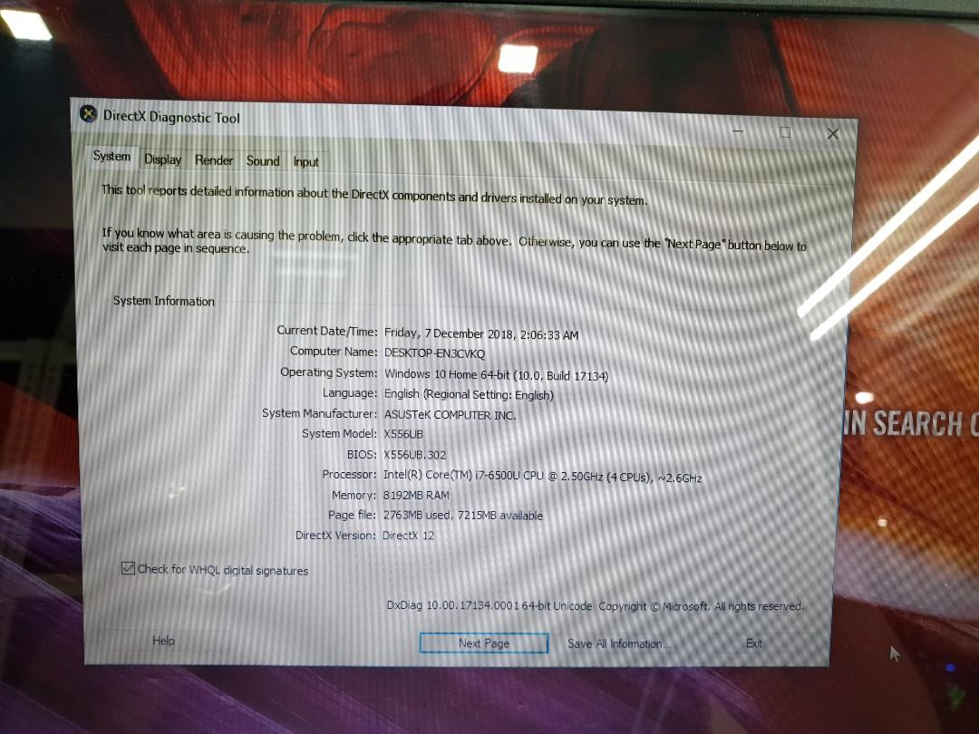 ASUS X556U, Computers & Tech, Laptops & Notebooks on Carousell