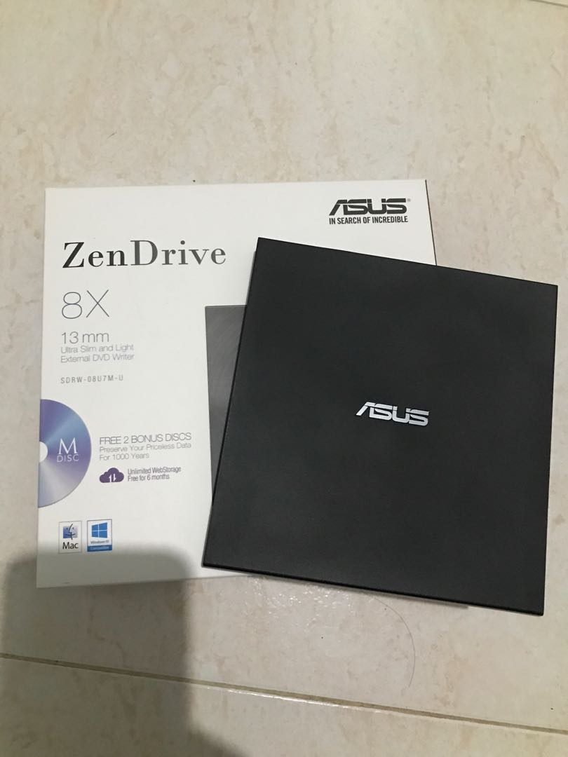Asus ZenDrive Portable DVD Writer, Computers & Tech, Parts ...