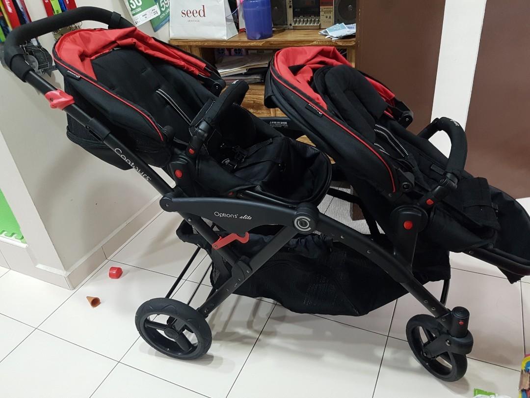 Contour Elite Option Souble Stroller, Babies & Kids, Going Out ...