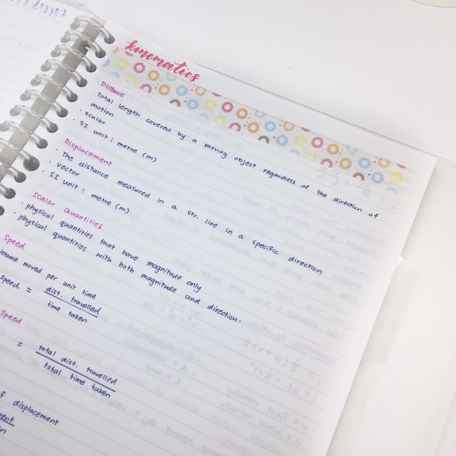 Handwritten Aesthetic Physics Notes (Sec 3), Hobbies & Toys, Books ...