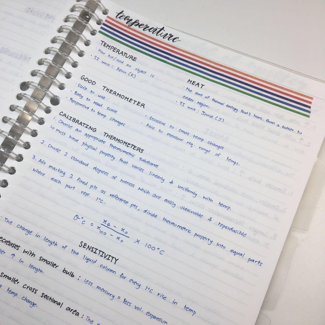 Handwritten Aesthetic Physics Notes (Sec 3), Hobbies & Toys, Books ...