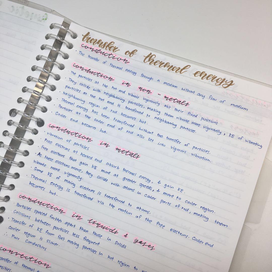 Handwritten Aesthetic Physics Notes (Sec 3), Hobbies & Toys, Books ...