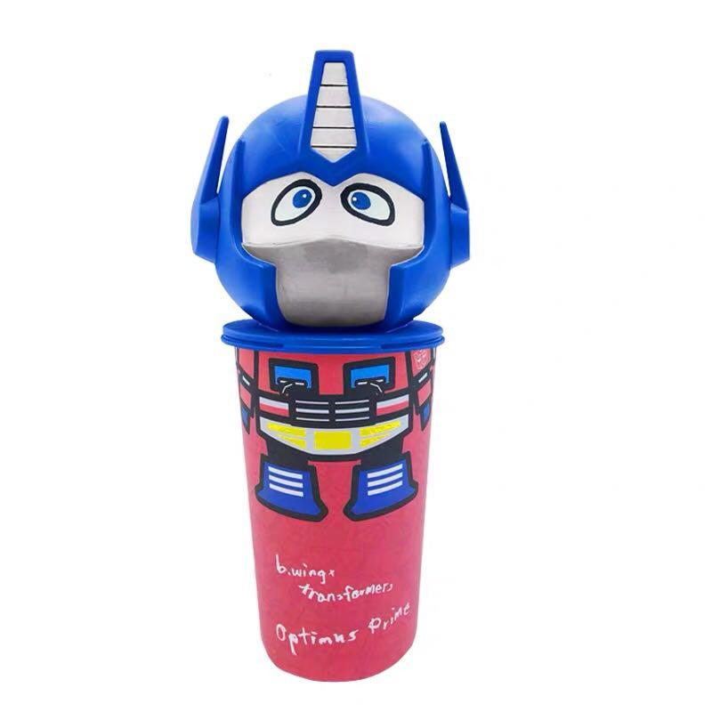 HASBRO TRANSFORMERS OPTIMUS PRIME BUMBLEBEE TUMBLER CUP MUG FIGURE ...