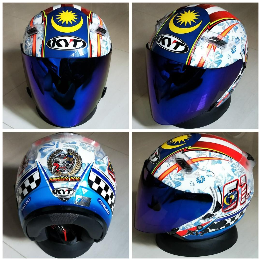 Kyt Helmet (Merdeka), Motorcycles, Motorcycle Accessories on Carousell