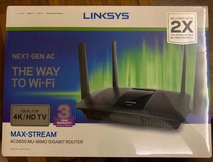 Linksys EA8500 Max-Stream AC2600 MU-MIMO Gigabit Router on Carousell
