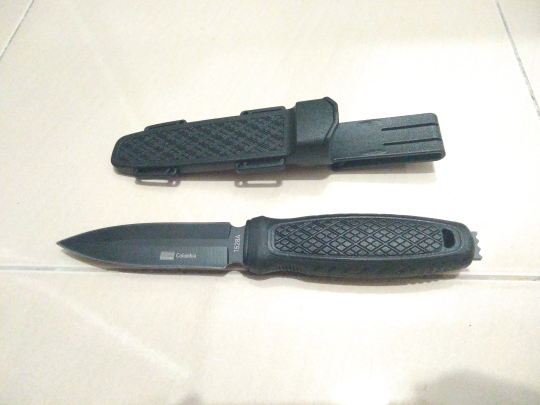Pisau tempur askar tactical army knife, Sports Equipment, Sports ...