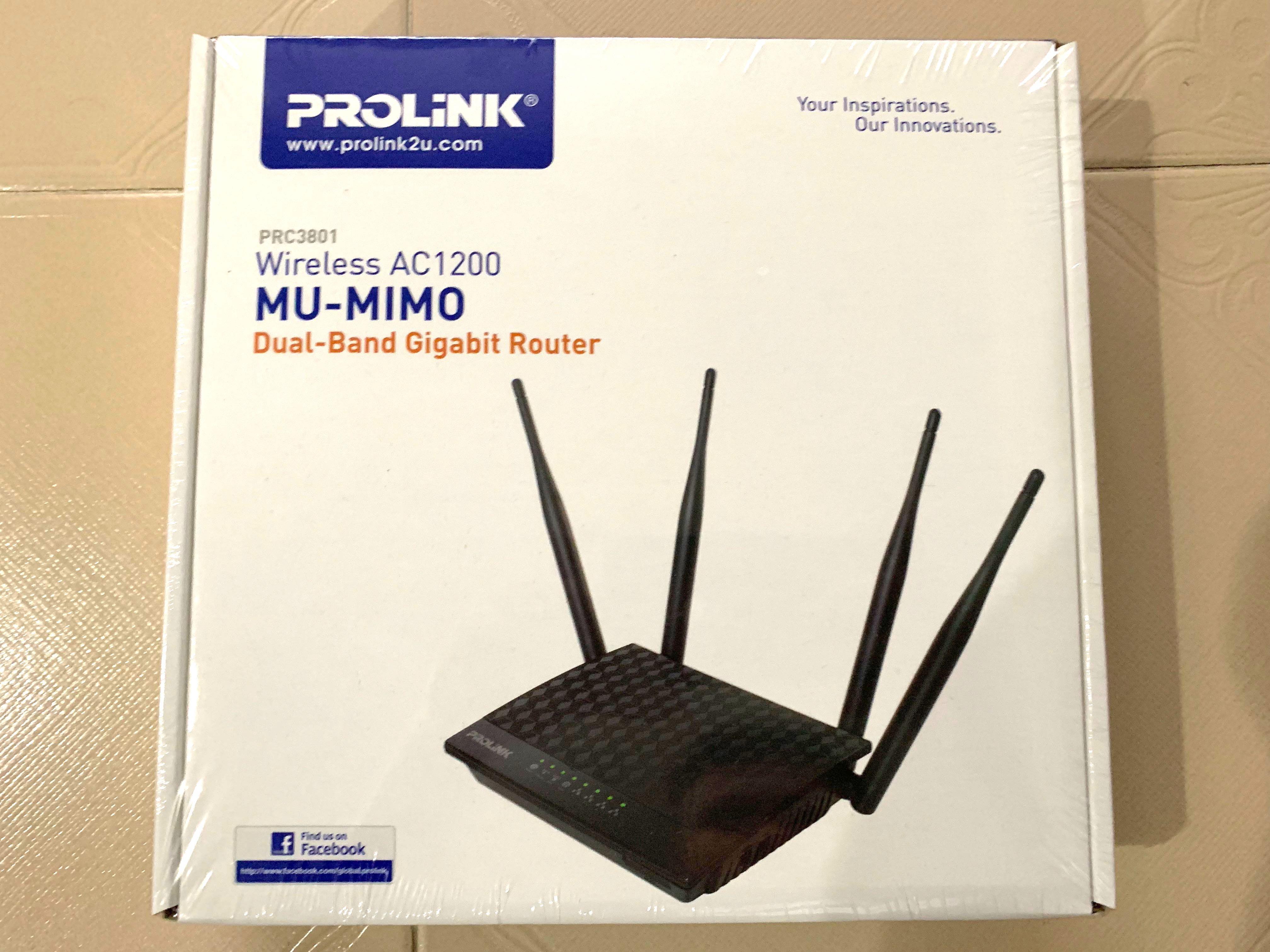 PROLINK wireless ac1200 router, Computers & Tech, Parts & Accessories ...
