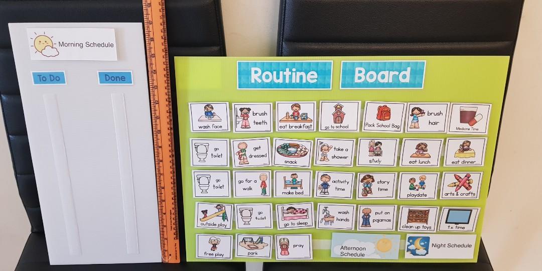 Routine Board ; Schedule Chart ; Daily Visual Schedule ; DIY ; Visual ...