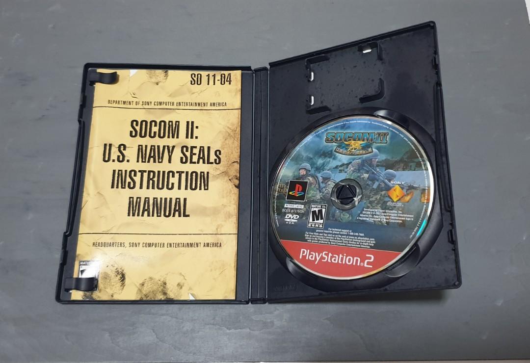 PS2 Sony Playstation 2 SOCOM 2 US Navy Seals, Video Gaming, Video Games ...