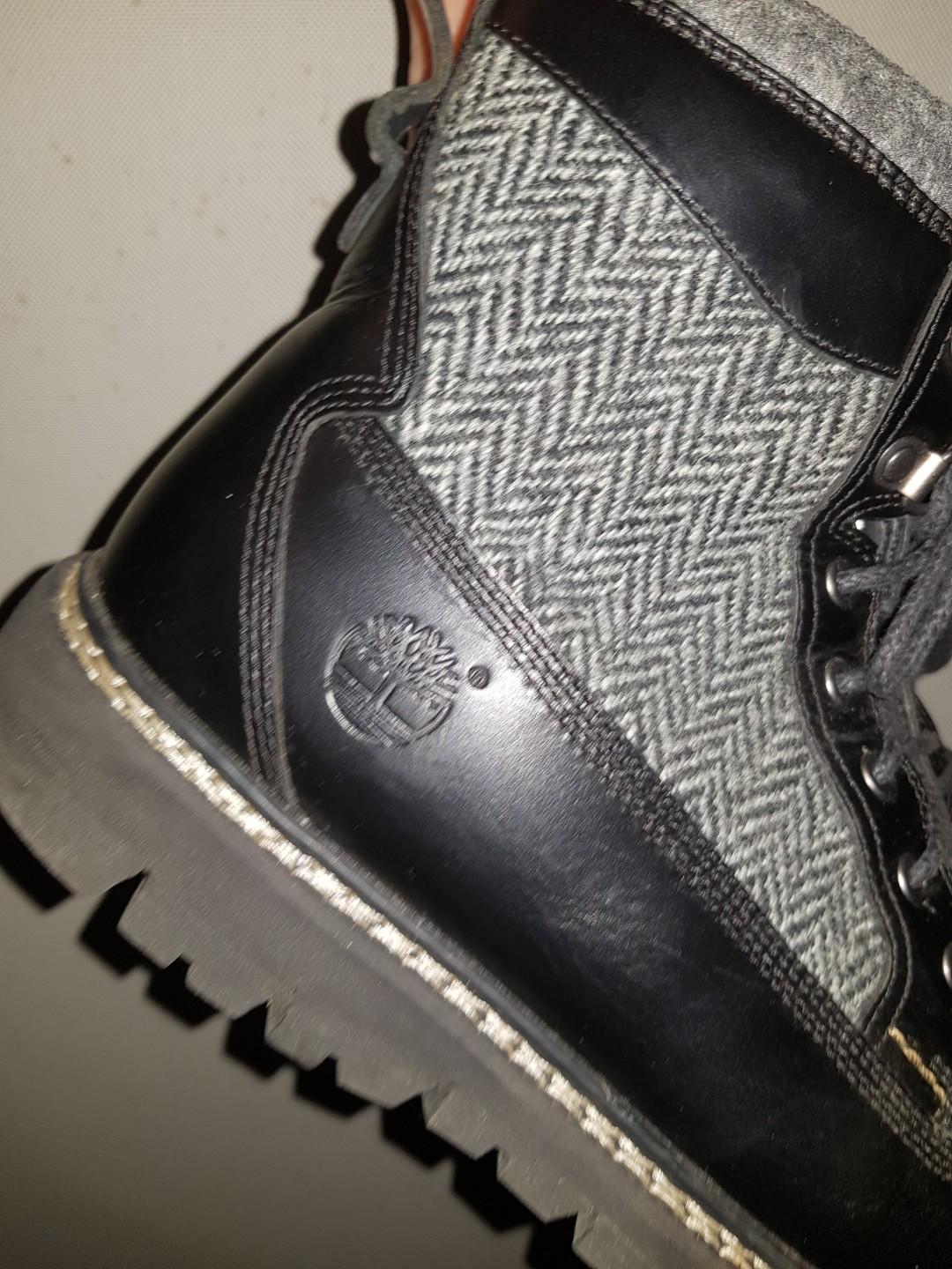 Timberland x Harris Tweed Boots, Men's Fashion, Footwear, Boots on ...