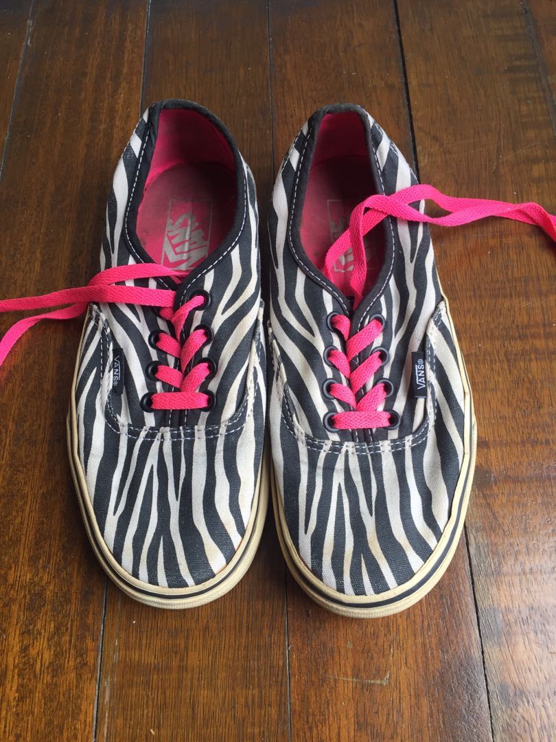 Vans Zebra Pink Limited edition, Women's Fashion, Footwear, Sneakers on ...