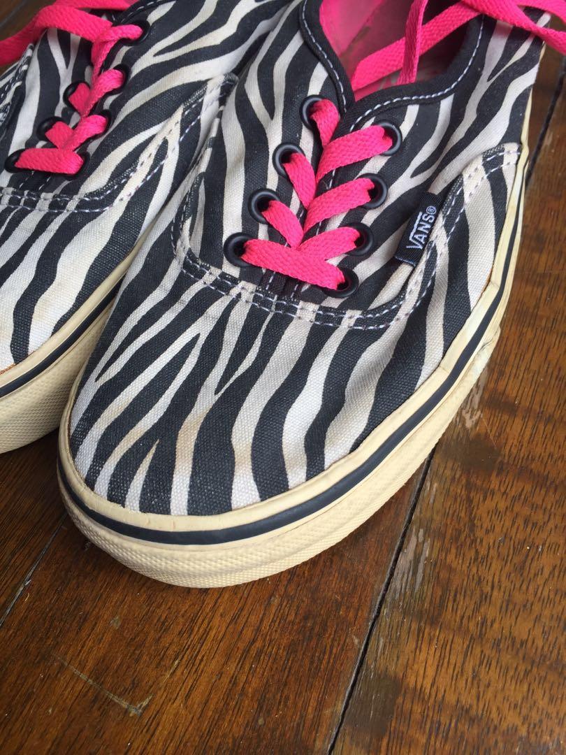 Vans Zebra Pink Limited edition, Women's Fashion, Footwear, Sneakers on ...
