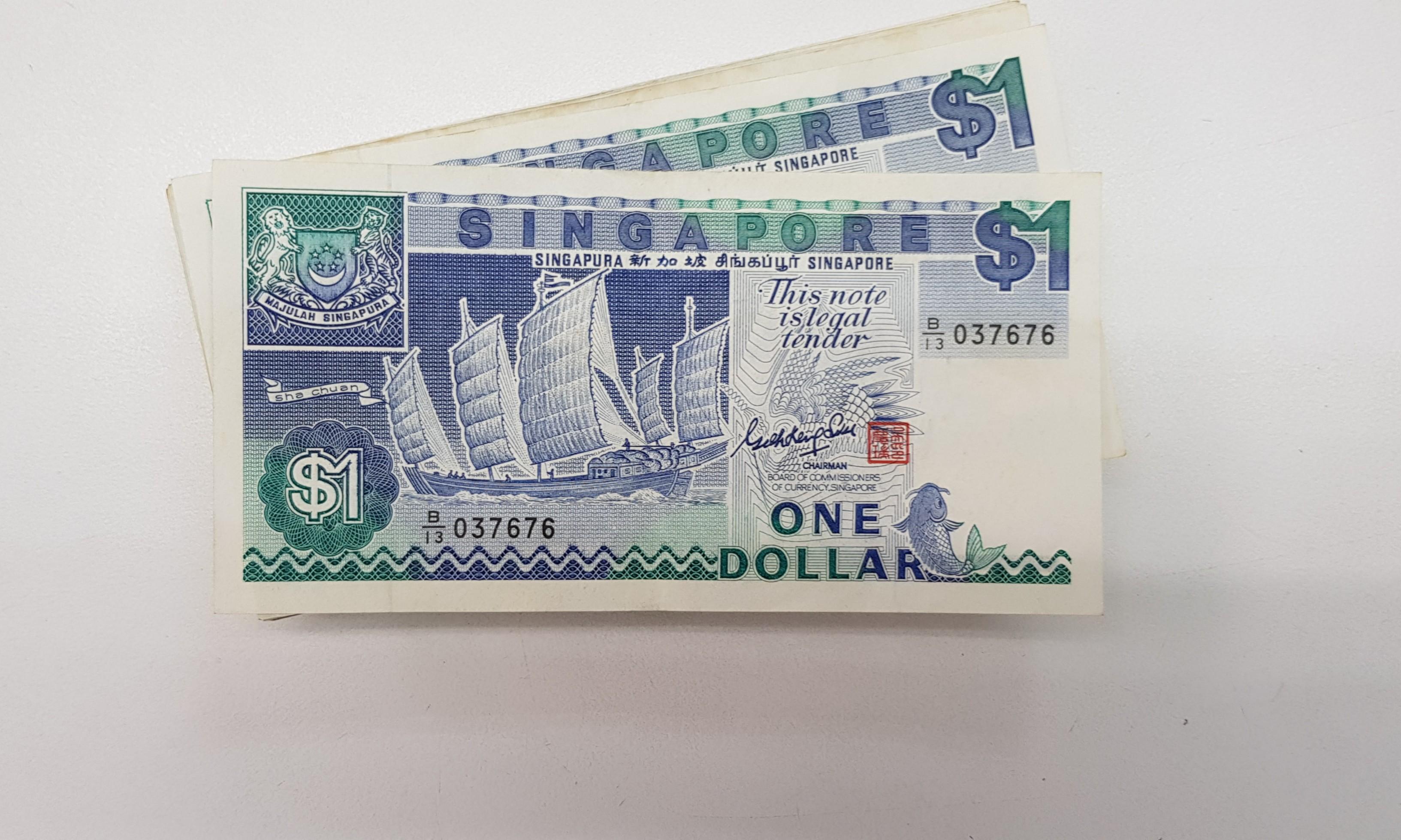 $1 Dollar Old Singapore Notes, Hobbies & Toys, Memorabilia ...