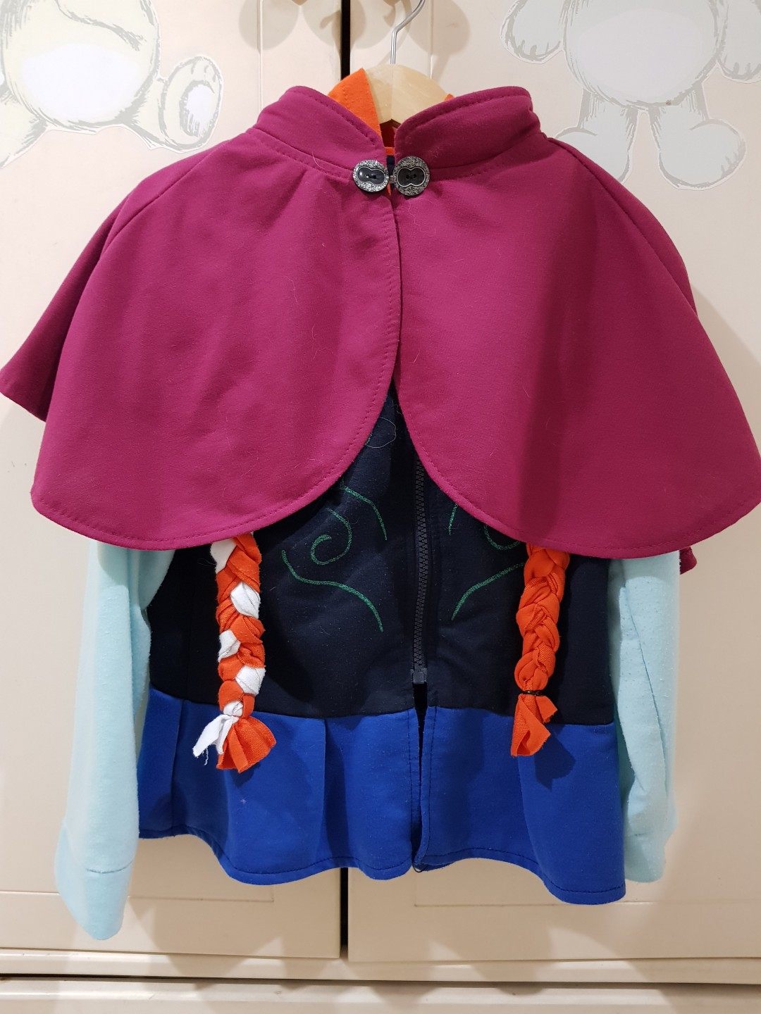 Anna jacket with detachable cape, Babies & Kids, Babies & Kids Fashion on Carousell