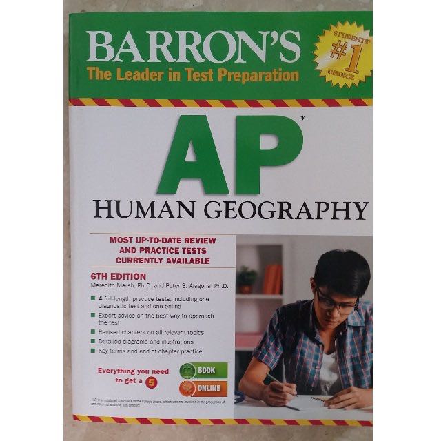 College Preparation Book - Barron's AP Human Geography, Hobbies & Toys ...