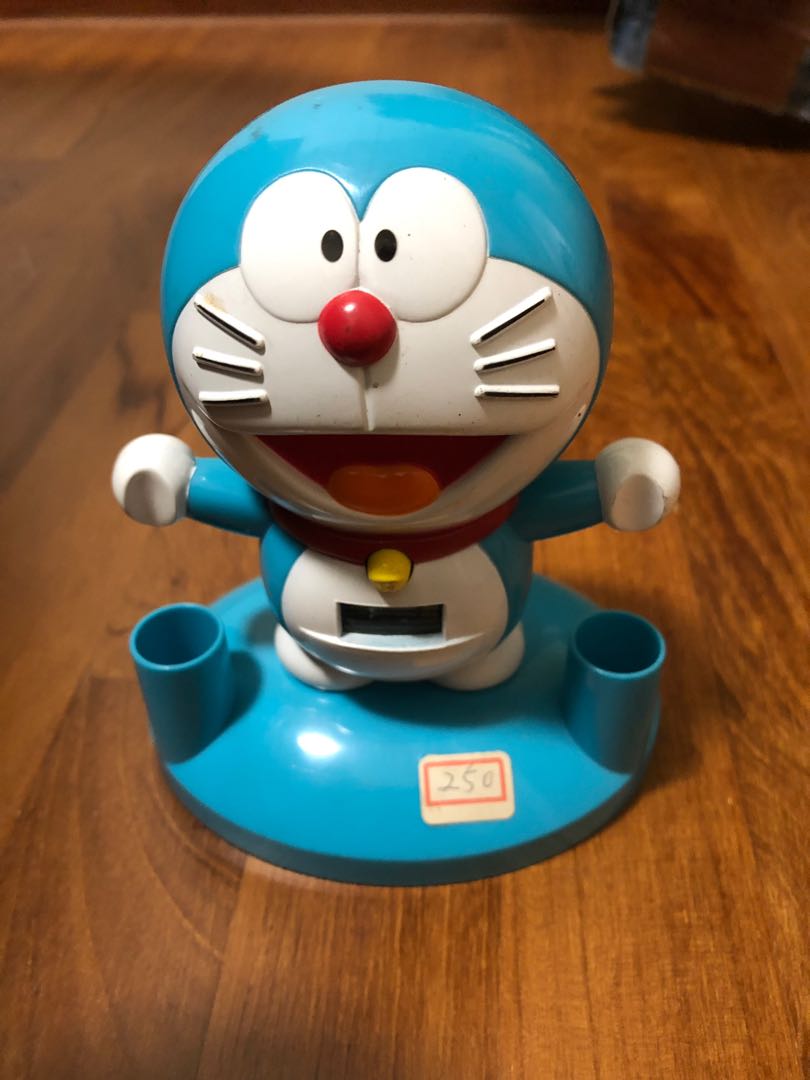 Doraemon Tabletop Clock and Pen Holder, Hobbies & Toys, Stationery ...