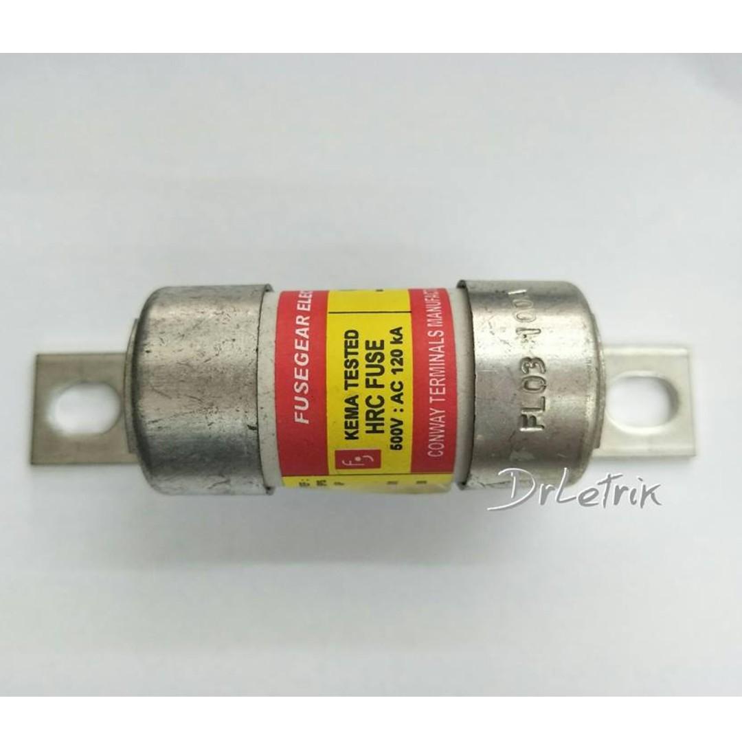 FUSEGEAR 100A HRC Fuse Link Cut Out Fuse, Furniture & Home Living ...