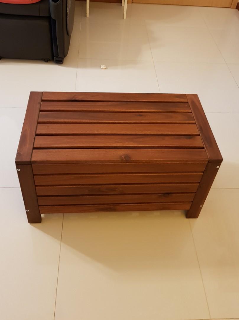 Ikea Wooden Storage Box, Furniture & Home Living, Home Improvement ...