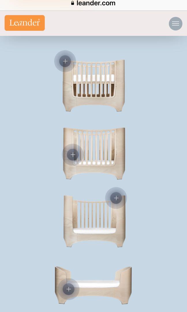 Leander baby cot, Babies & Kids, Baby Nursery & Kids Furniture, Cots ...