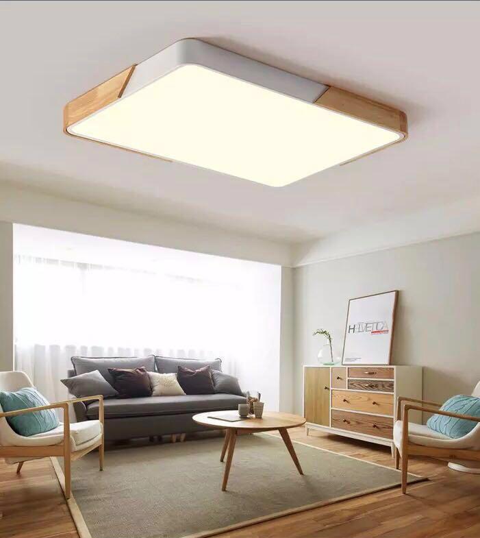 LED Ceiling Light Rectangular, Furniture & Home Living, Lighting & Fans ...