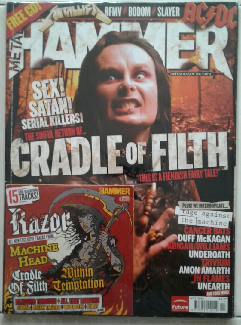 METAL HAMMER - CRADLE OF FILTH, Hobbies & Toys, Music & Media, CDs ...