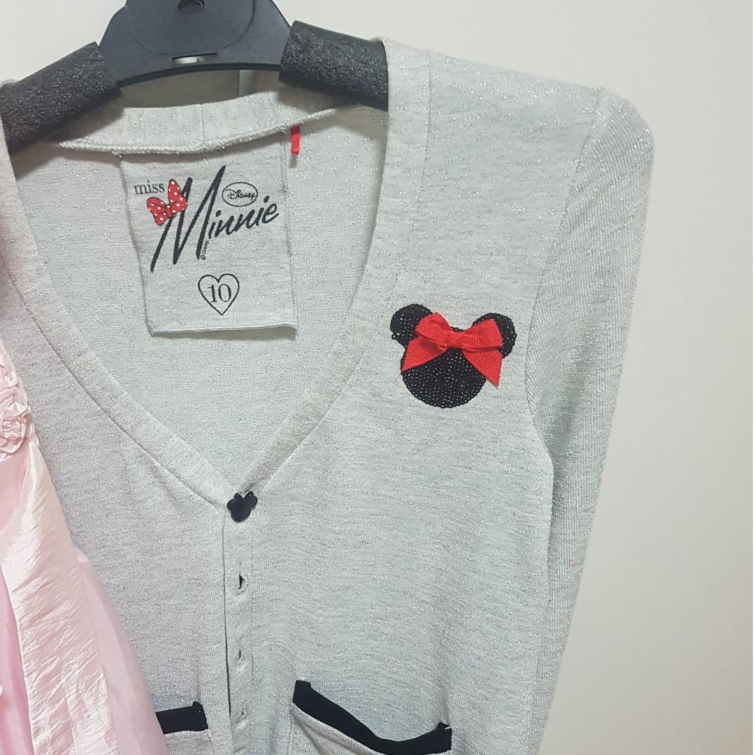 Minnie Mouse Cardigan, Babies & Kids, Babies & Kids Fashion on Carousell
