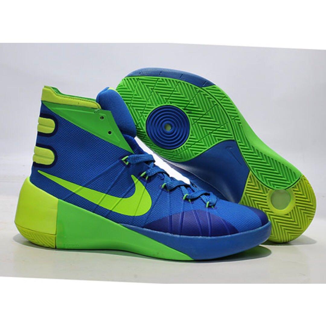 blue and green hyperdunks