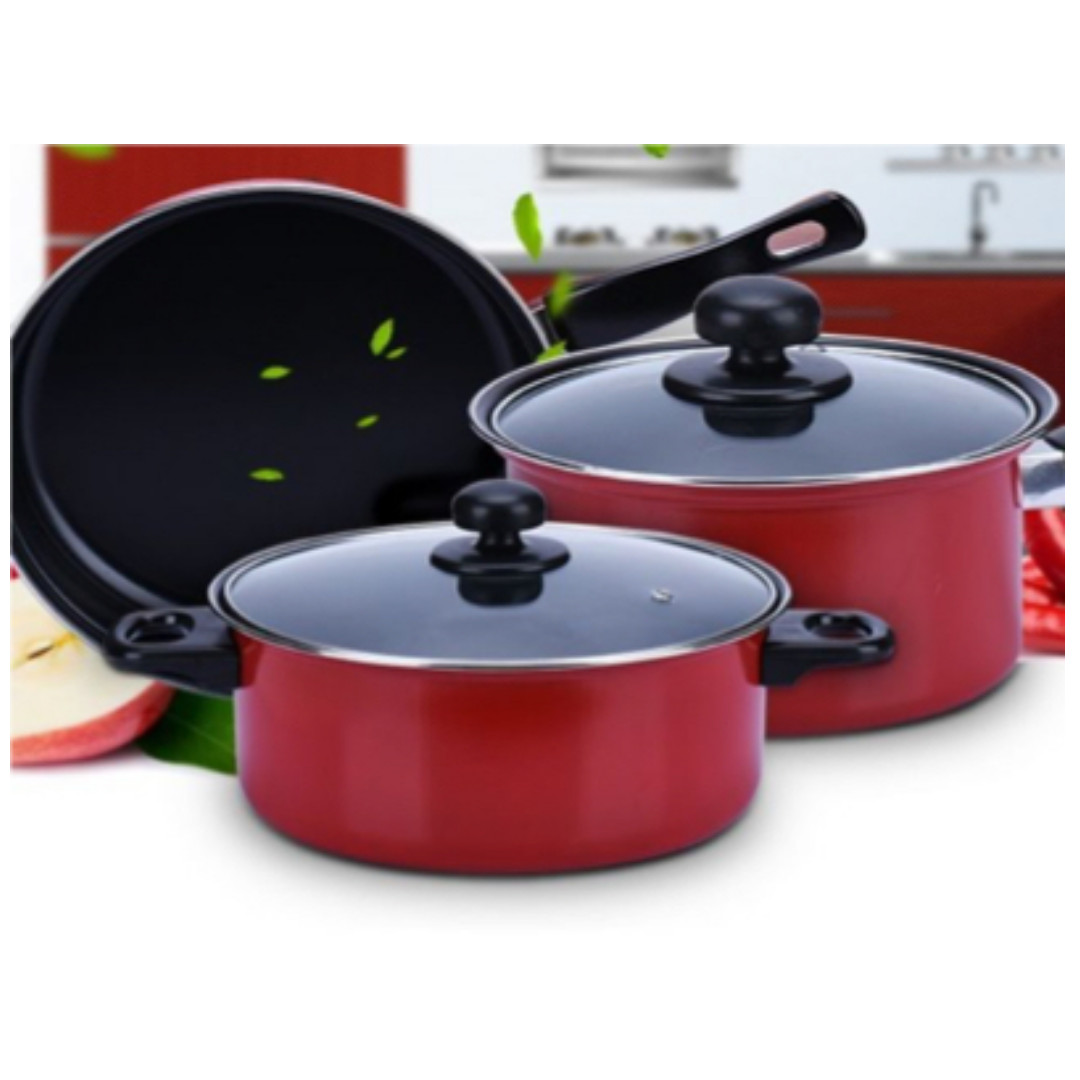 Set of 3 Nonstick Cookware, Furniture & Home Living, Kitchenware ...