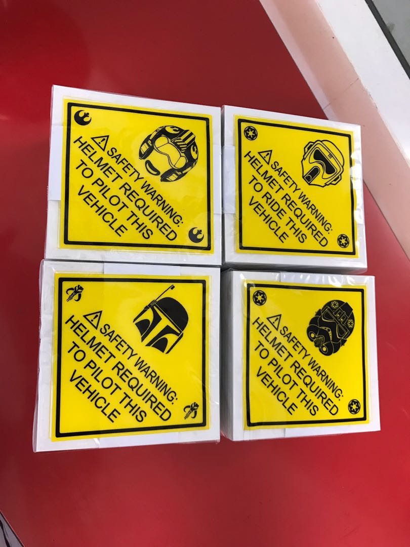 Star Wars Safety Warning Static Decal, Car Accessories, Accessories on ...