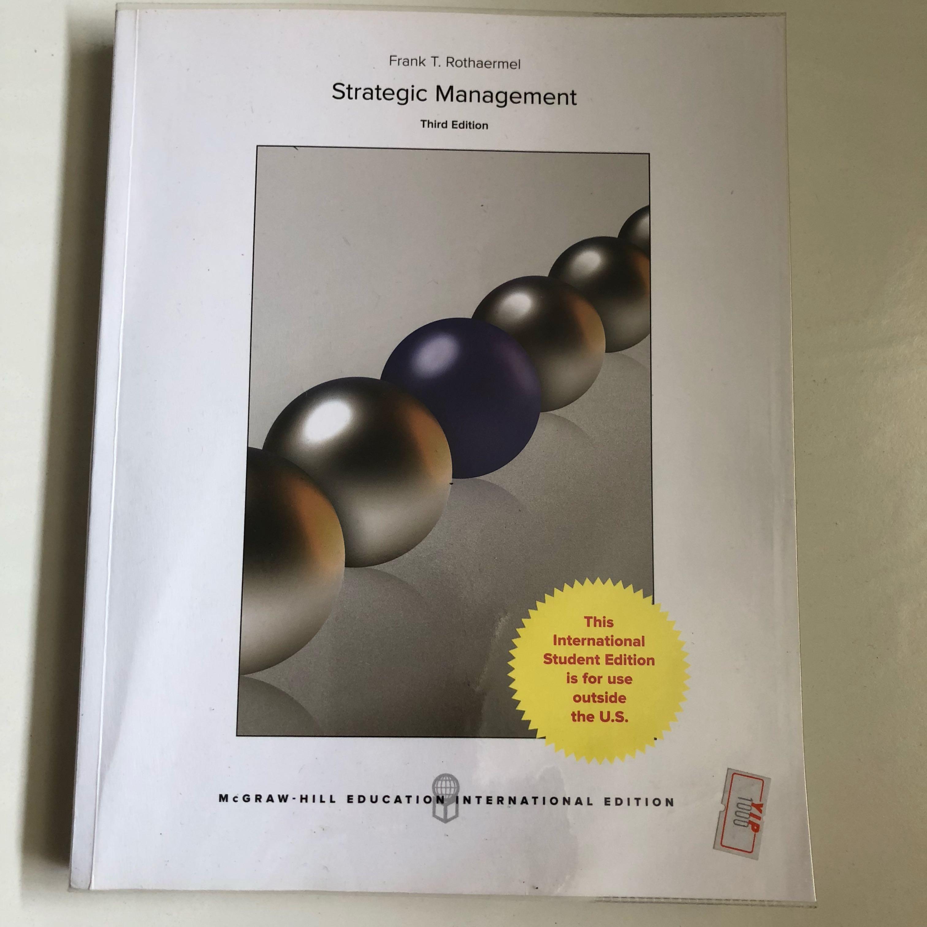 Strategic Management 3rd Edition, Hobbies & Toys, Books & Magazines ...
