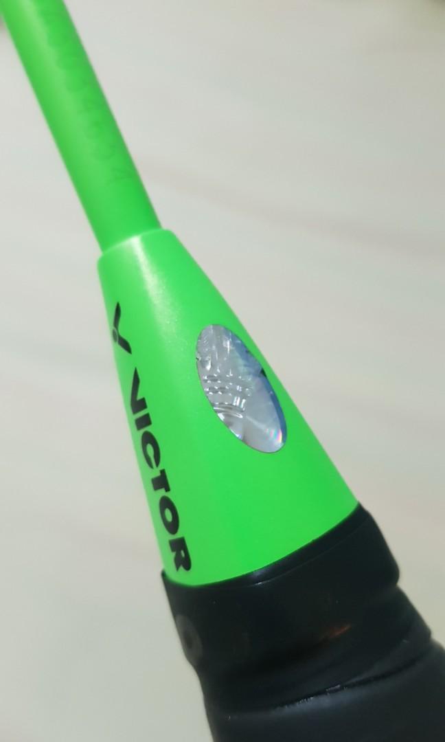 Victor Thruster K Onigiri matt green badminton racket, Sports Equipment ...