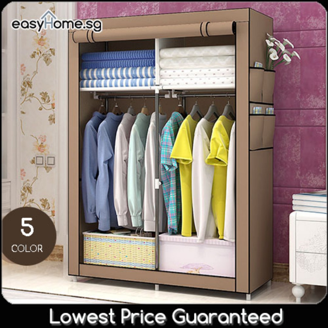 Wardrobe GY04 - Closet Hanger Clothes Rack Storage Shelves, Furniture ...