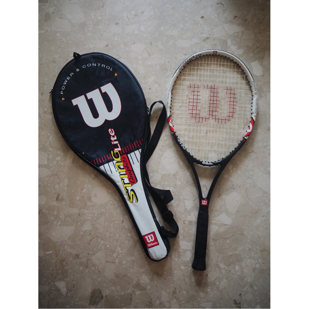 Wilson Sting Lite Graphite Power & Control Tennis Racquet with Cover ...