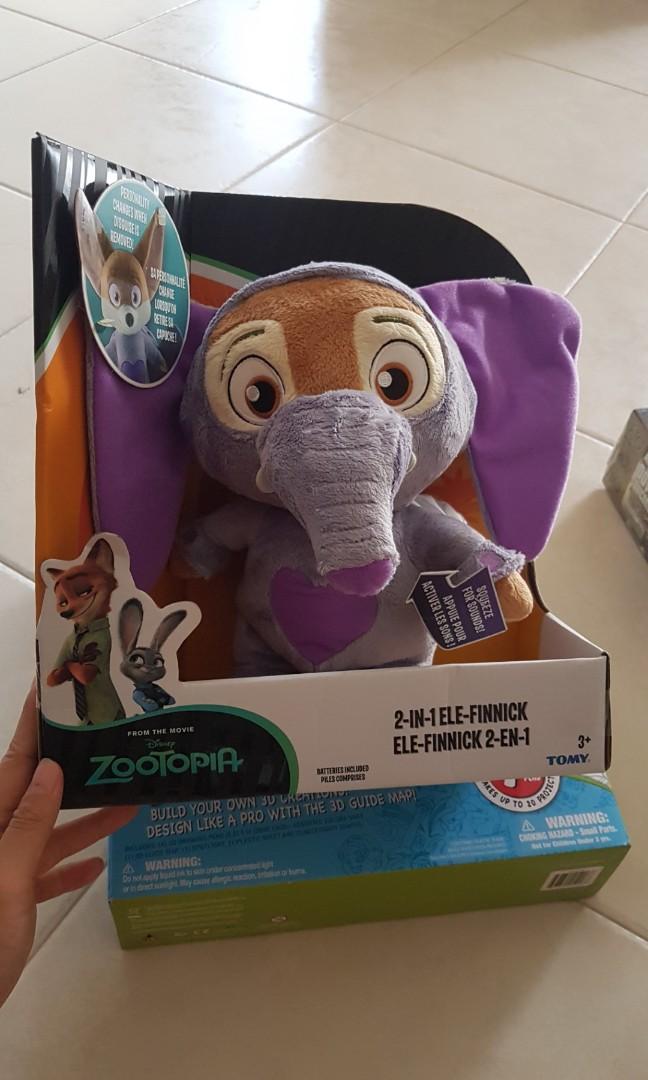 Zootopia 2 in 1 ele-finnick, Hobbies & Toys, Toys & Games on Carousell