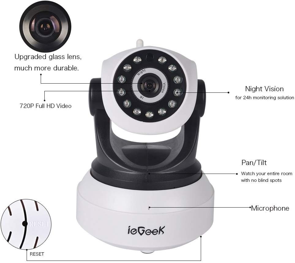 (1492) ieGeek IP Camera, Furniture & Home Living, Security & Locks ...
