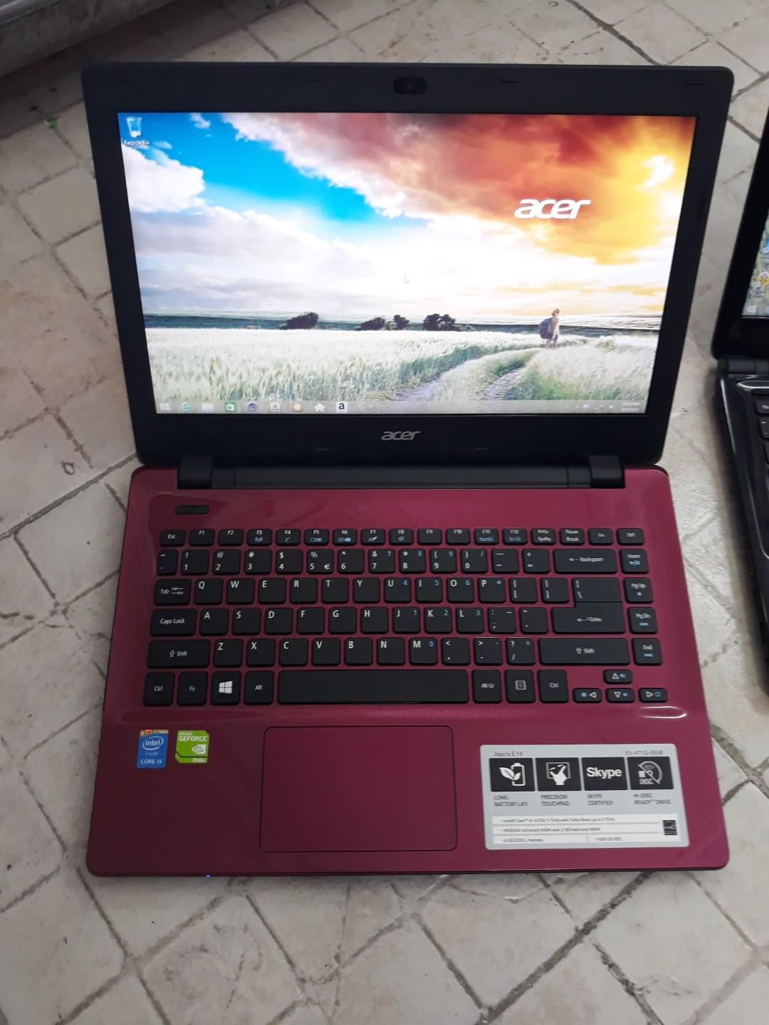 Acer Aspire Laptop 14inch Core i5 -4th gen 4gb ram 1tb hdd 2gb Nvidia ...