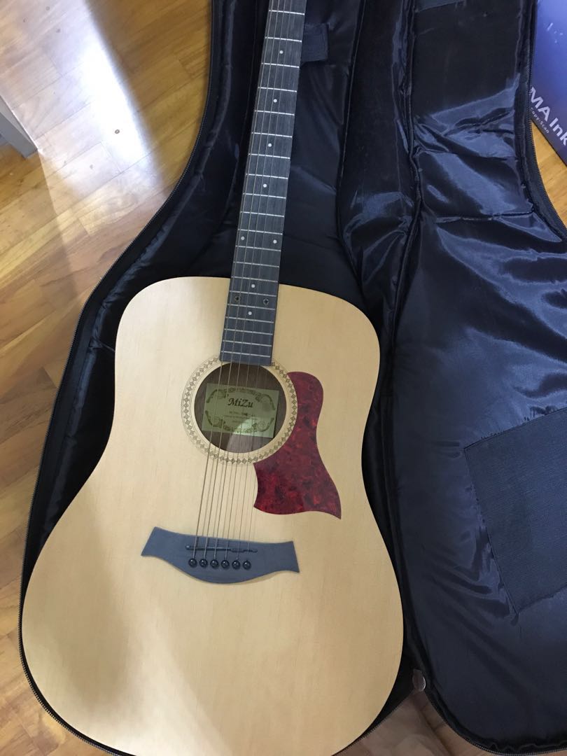 Acoustic Guitar Mizu, Hobbies & Toys, Music & Media, Musical ...