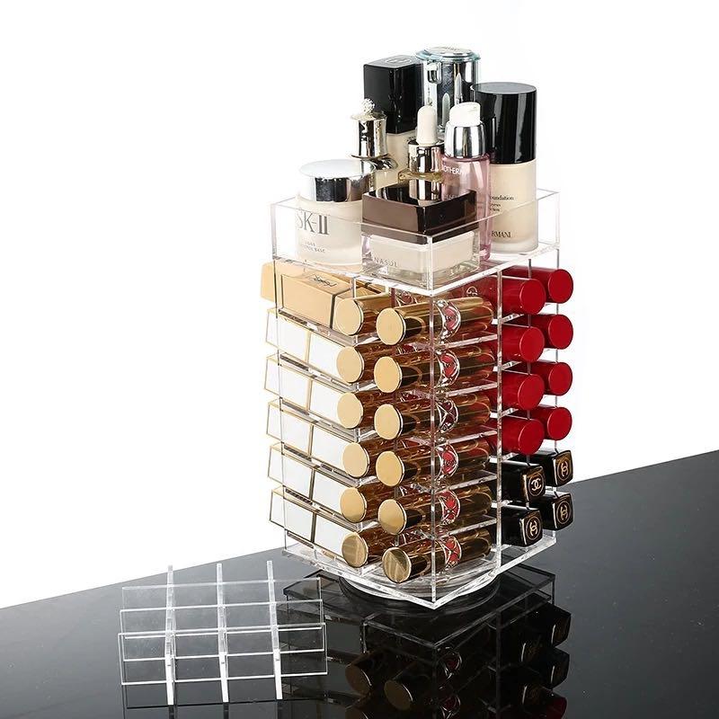 Acrylic 360 Rotating Lipstick Holder, Furniture & Home Living, Home ...