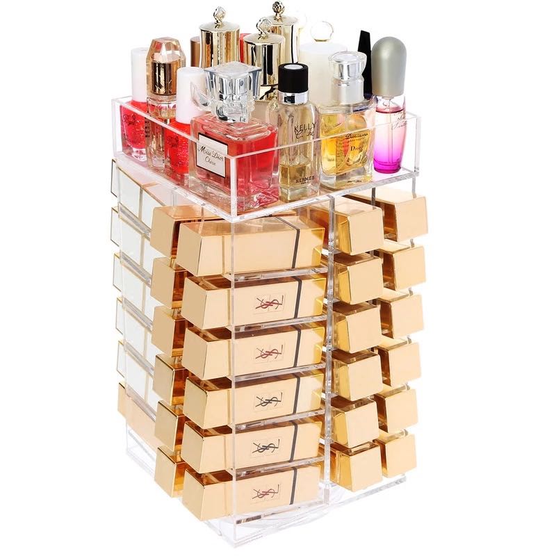 Acrylic 360 Rotating Lipstick Holder, Furniture & Home Living, Home ...