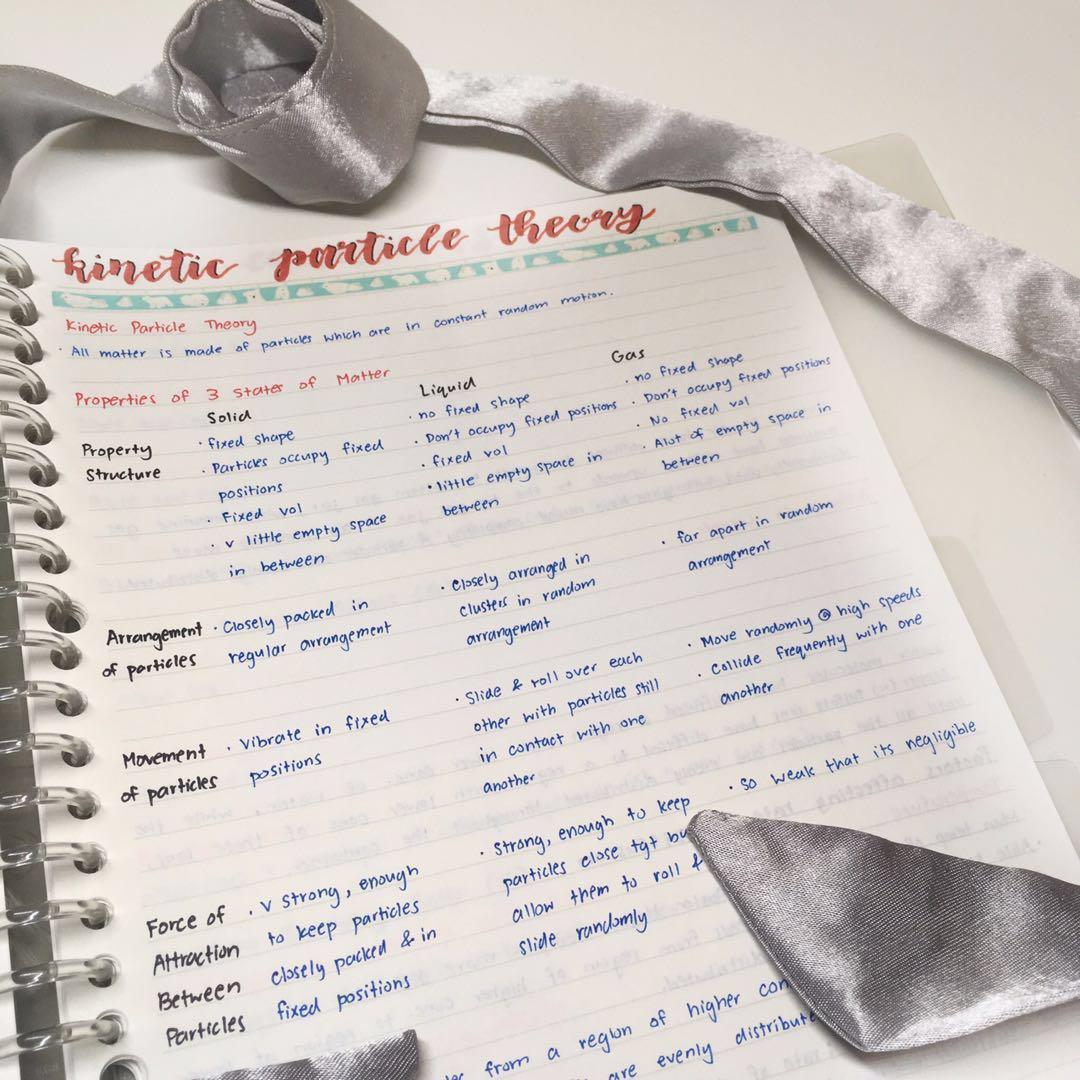 Aesthetic Chemistry Notes (Sec3), Hobbies & Toys, Books & Magazines ...