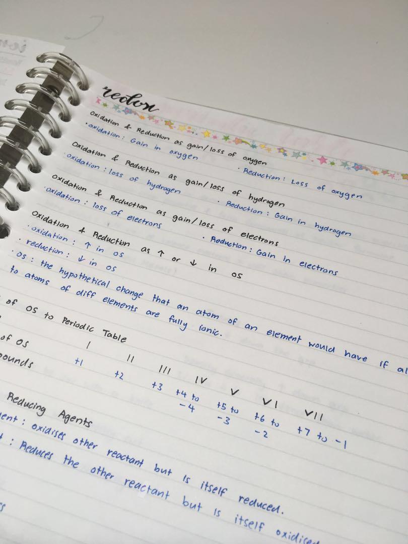 Aesthetic Chemistry Notes (Sec3), Hobbies & Toys, Books & Magazines ...