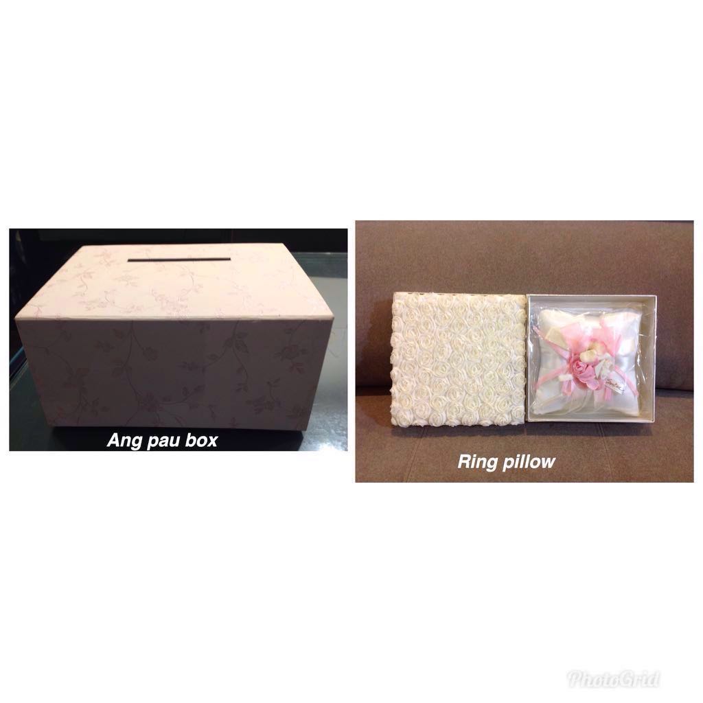 Ang Pow Box + Free Ring Pillow., Furniture & Home Living, Home ...