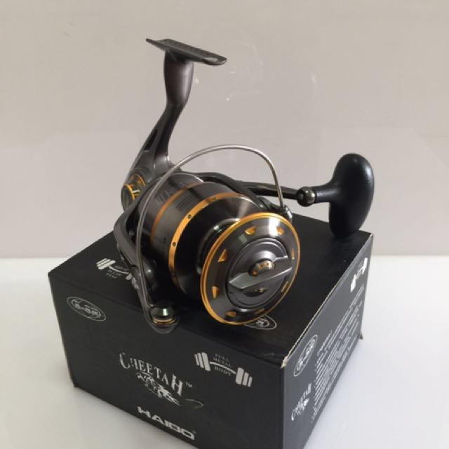 BNIB Haibo Heavy Duty fishing reel Cheetah 8000 series, Sports ...