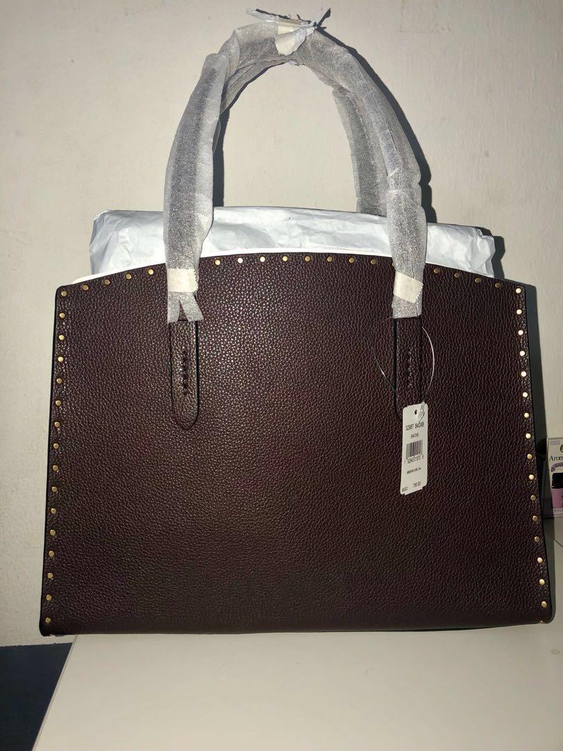 COACH Charlie CarryAll with Crystal Rivets 2018, Luxury, Bags & Wallets ...
