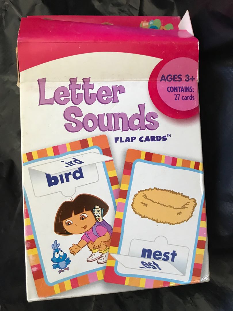 Flash card with flaps : letter sounds, Everything Else on Carousell