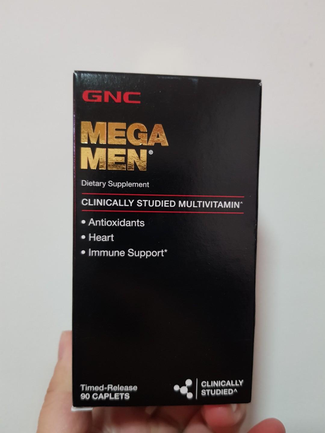 GNC MEGA MEN Multivitamin, Health & Nutrition, Health Supplements ...