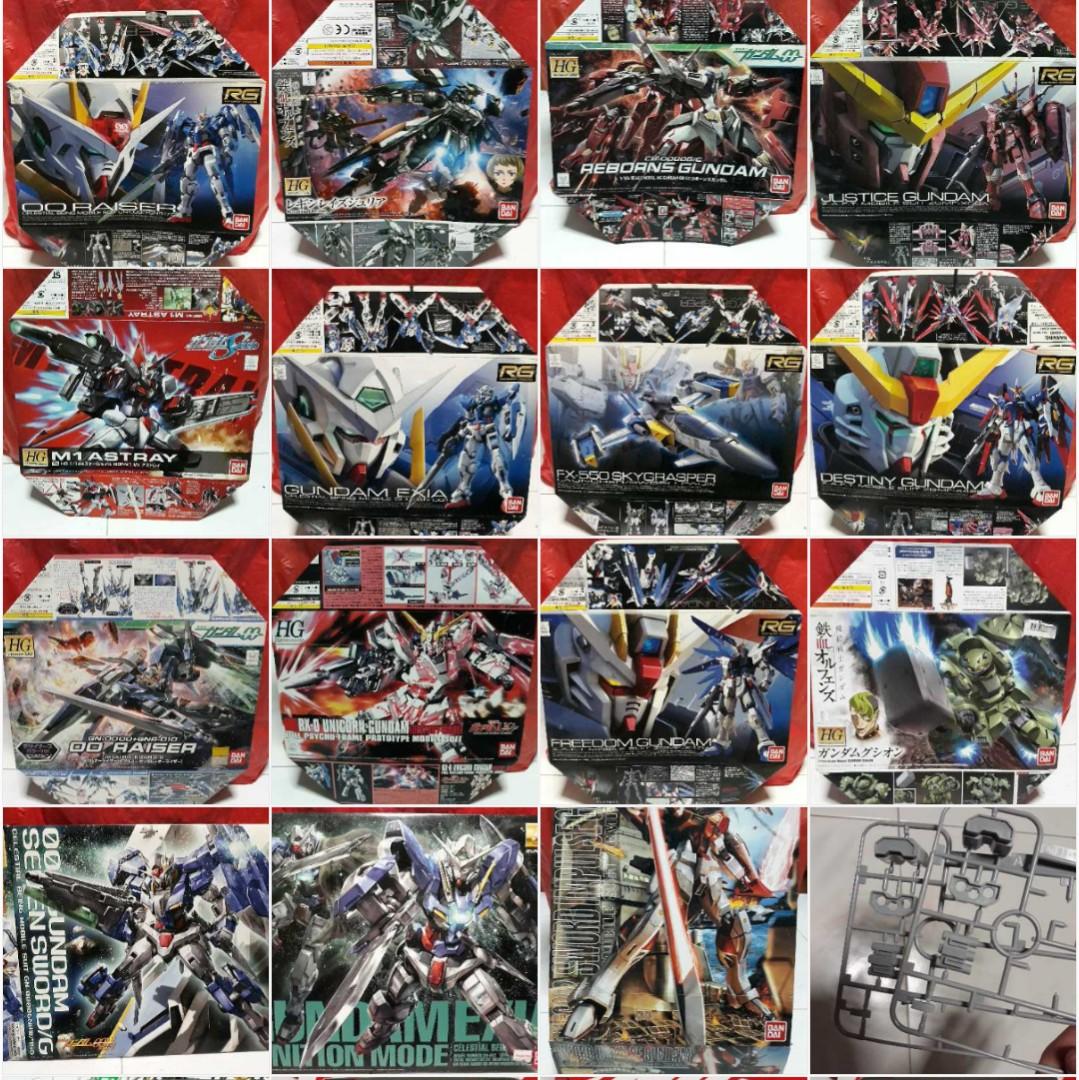 Gundam Box Art HG MG RG, Hobbies & Toys, Toys & Games on Carousell