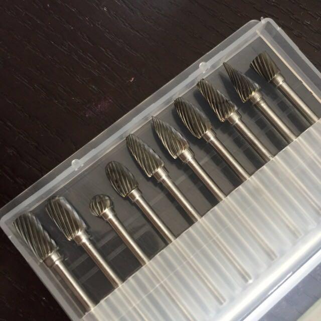 Carbide Rotary File / Cutter Set large (for Dremel), Furniture & Home ...