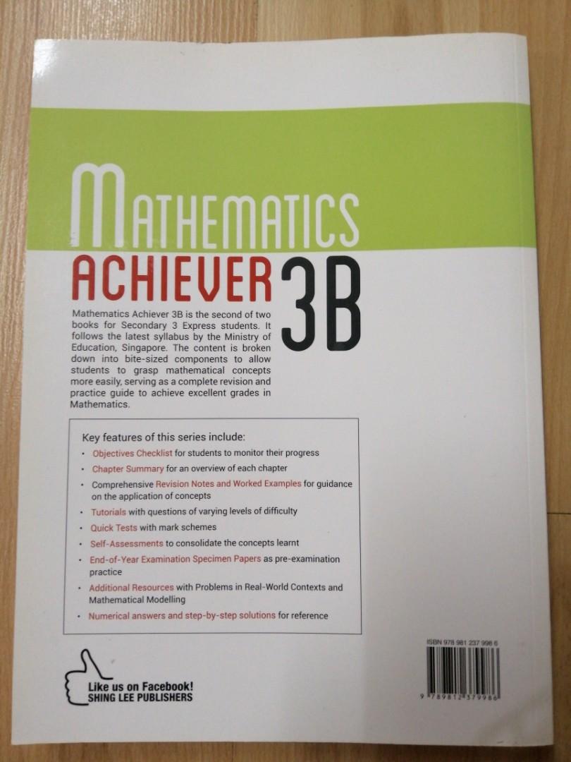 Mathematics Achievers 3B, Hobbies & Toys, Books & Magazines, Assessment ...